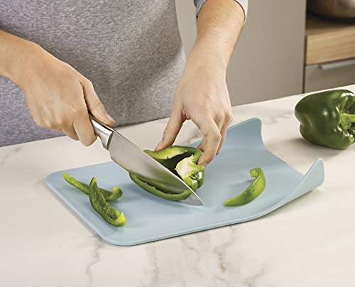 Joseph Joseph Nest Chop Set of Nesting Plastic Cutting Boards 13.25-inch x 10-inch Chopping Board Kitchen Prep Mat with Curved Edges 3-piece.