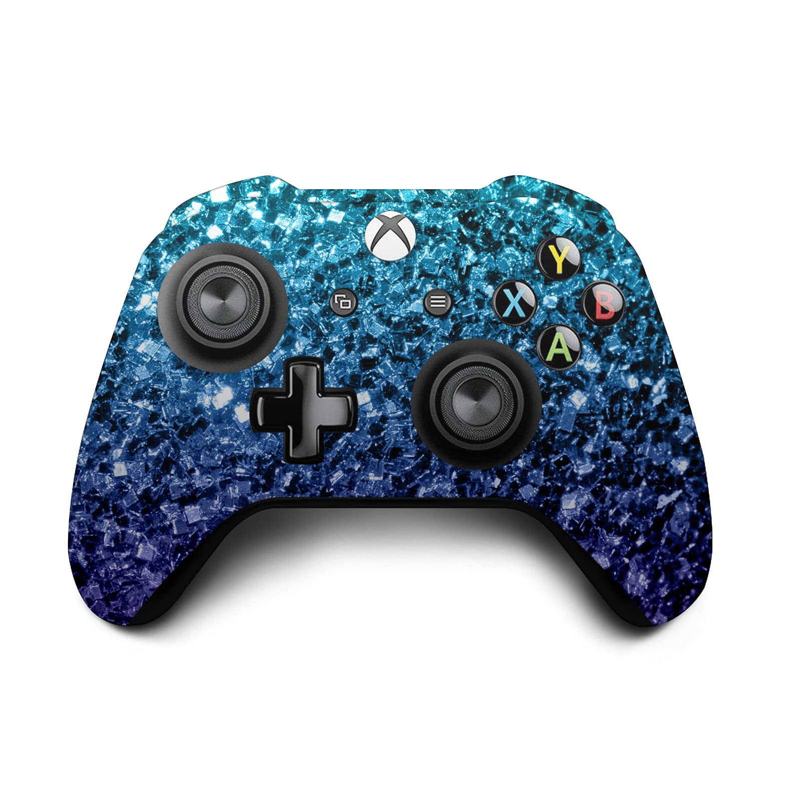 Head Case Designs Officially Licensed PLdesign Aqua Blue Art Mix Vinyl Sticker Gaming Skin Decal Cover Compatible With Xbox One S Console and Controller Bundle