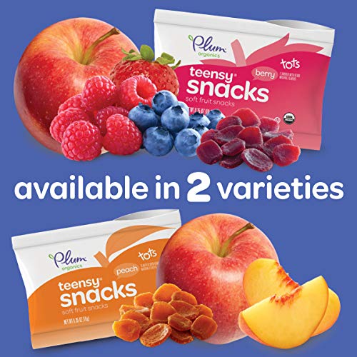 Plum Organics Teensy Snacks Organic Toddler Fruit Snacks, Berry, 1.75 Ounce Bags (Box of 5)