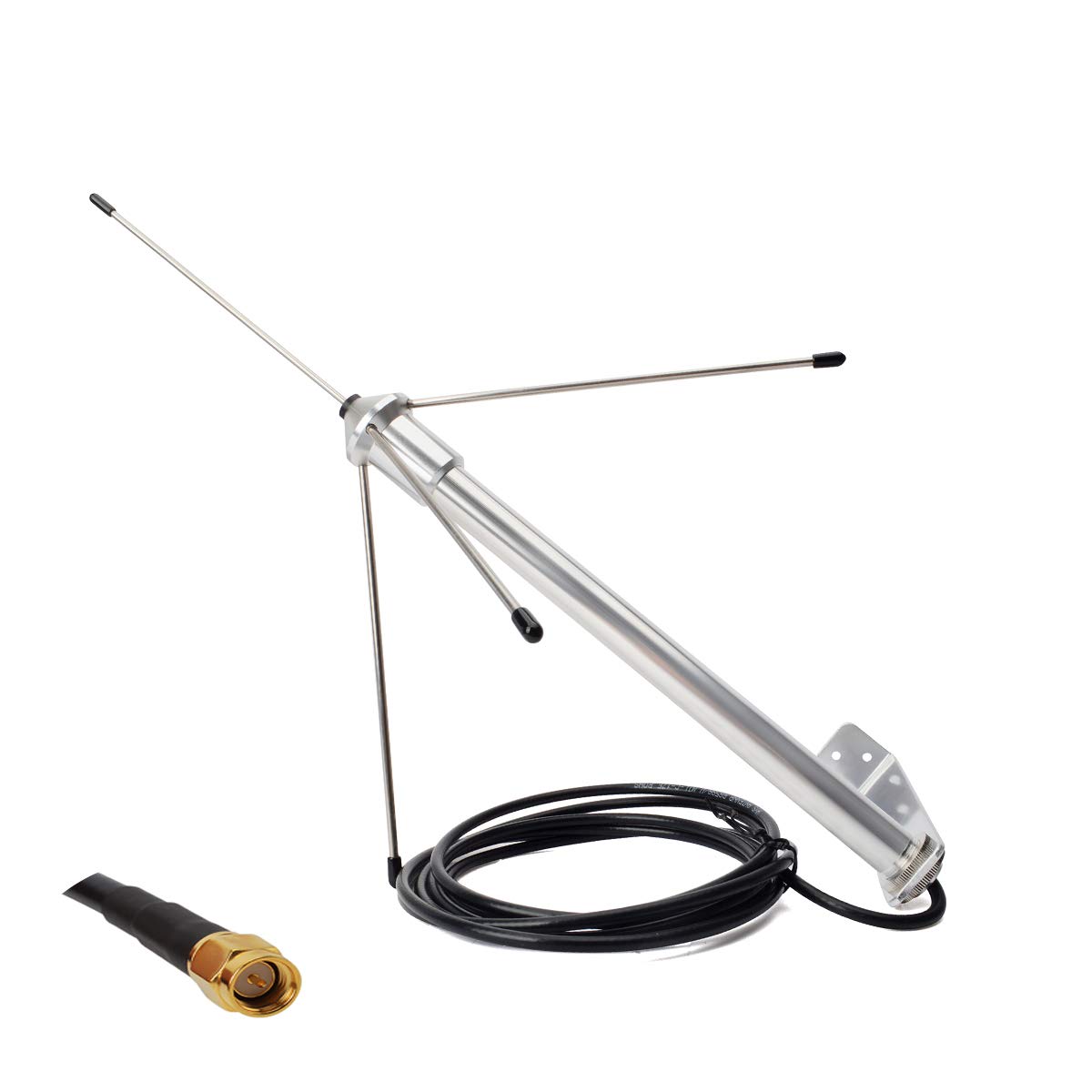 HYS 433Mhz 3dbi Omni Antenna 50 Ohm GSM Aerial W/3M(9.8ft) RG58 Coaxial Cable SMA Male Plug and Mounting Bracket