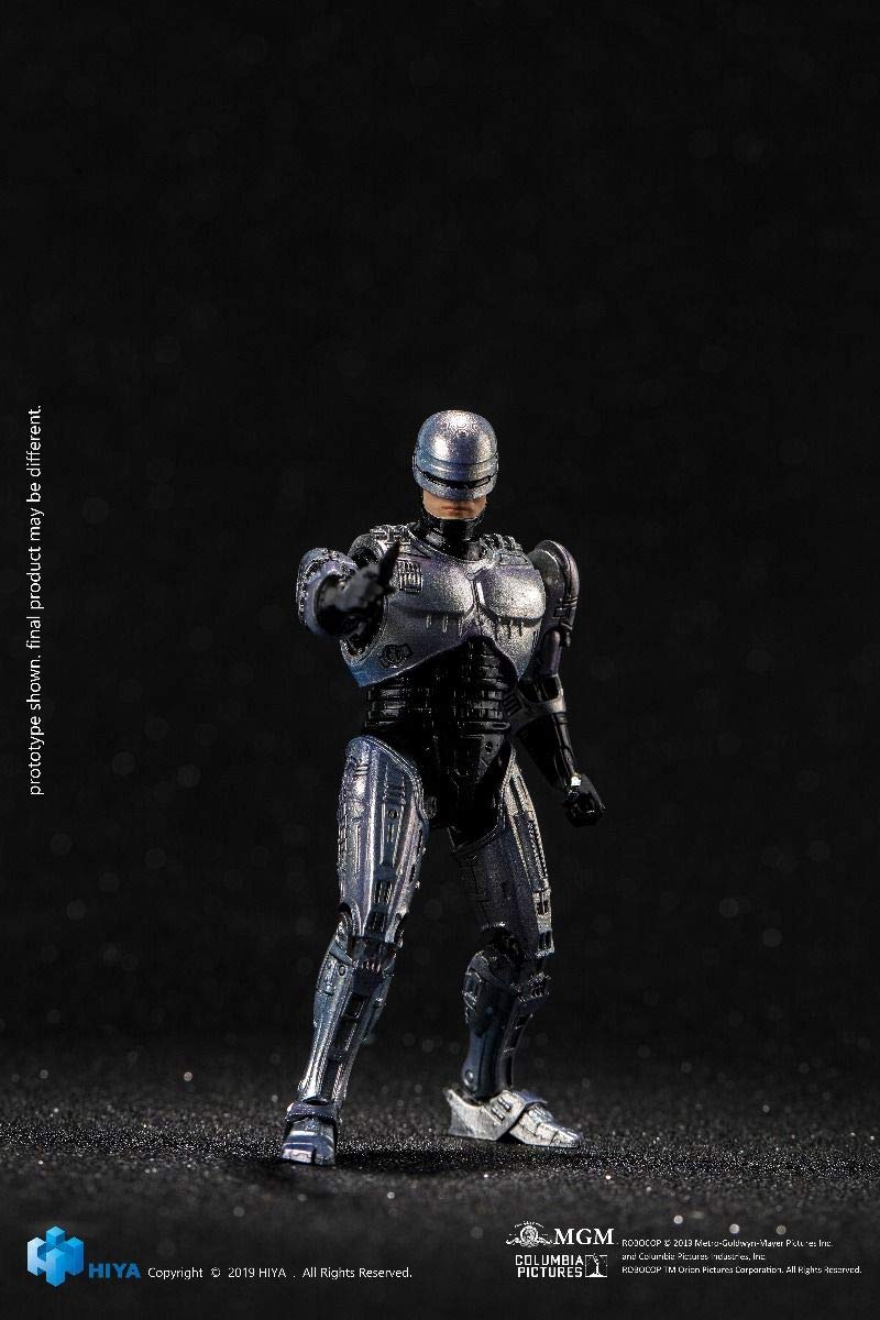 Hiya Toys Robocop (1987): Robocop 1:18 Scale Action Figure, Multicolor