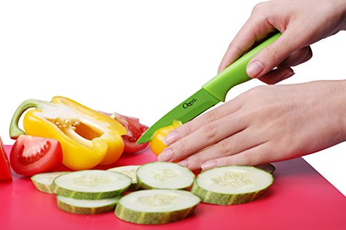 Ozeri Elite Chef 17-Piece Stainless Steel Knife & Cutting Mat Set, in Color