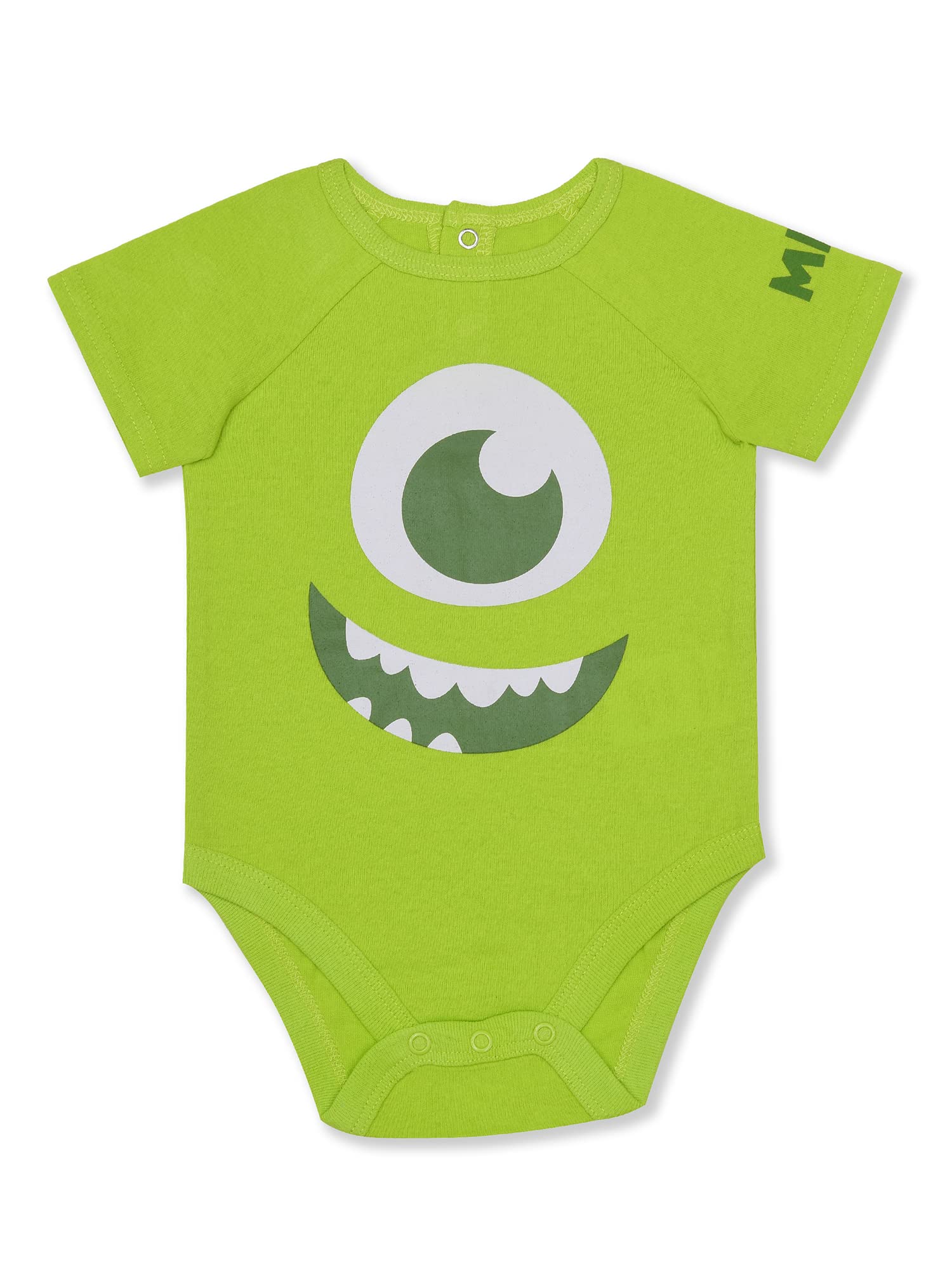 Disney Monsters Inc Boys’ Mike or Sully Short Sleeve Bodysuit and Jogger Pants Set for Newborn and Infant