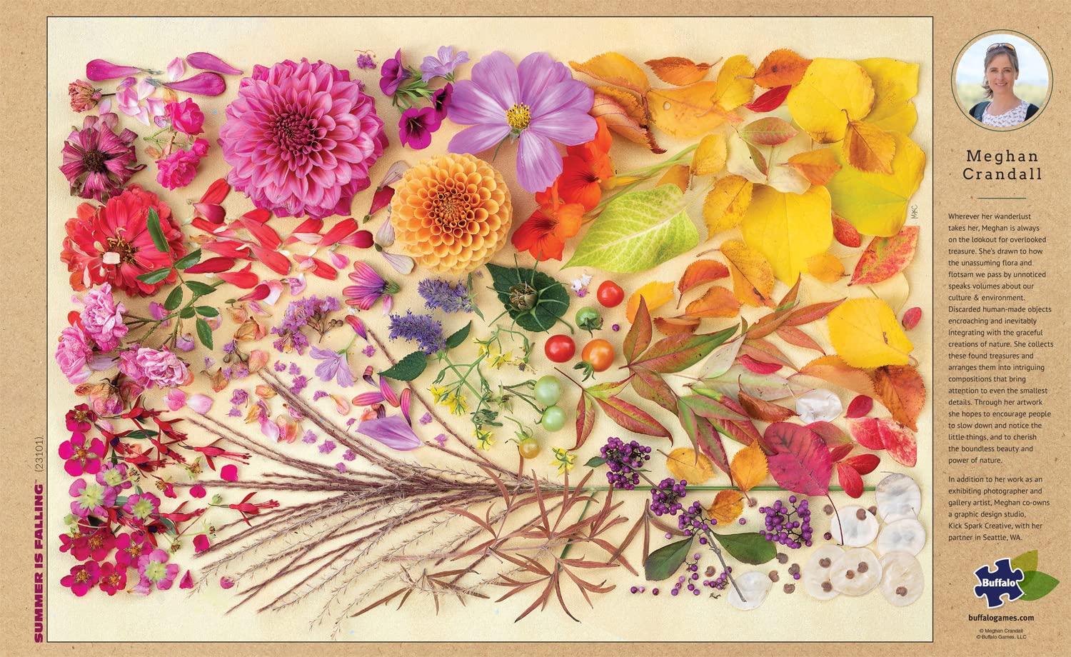 Buffalo Games - Sustainable Collecton - Meghan Crandall - Summer is Falling - 300 Large Piece Jigsaw Puzzle