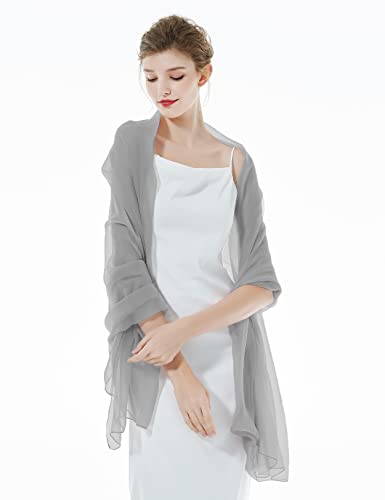 BEAUTELICATE Chiffon Shawl Bridal Bridesmaid Summer Travel Shot Beach Scarf Evening Party Wraps Wedding Stole