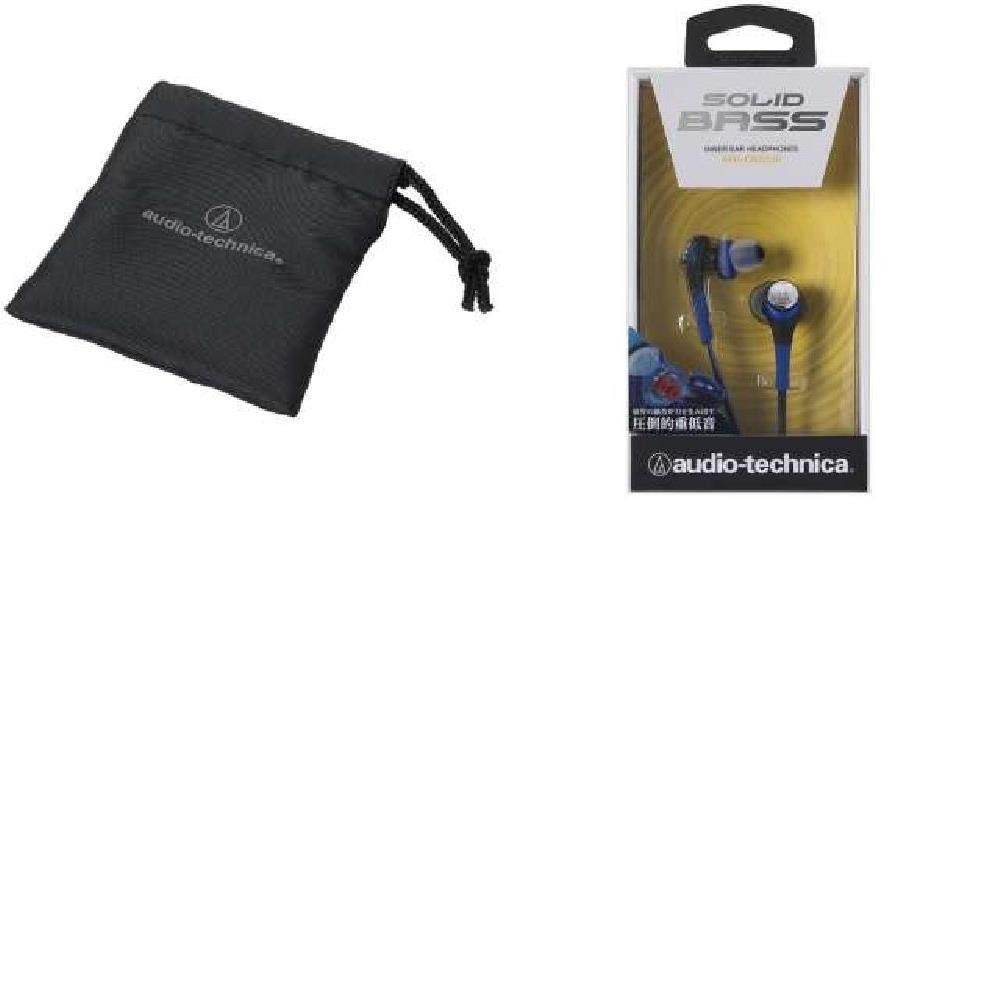 Audio Technica SOLID BASS Inner Ear Headphones Blue ATH-CKS550 BL