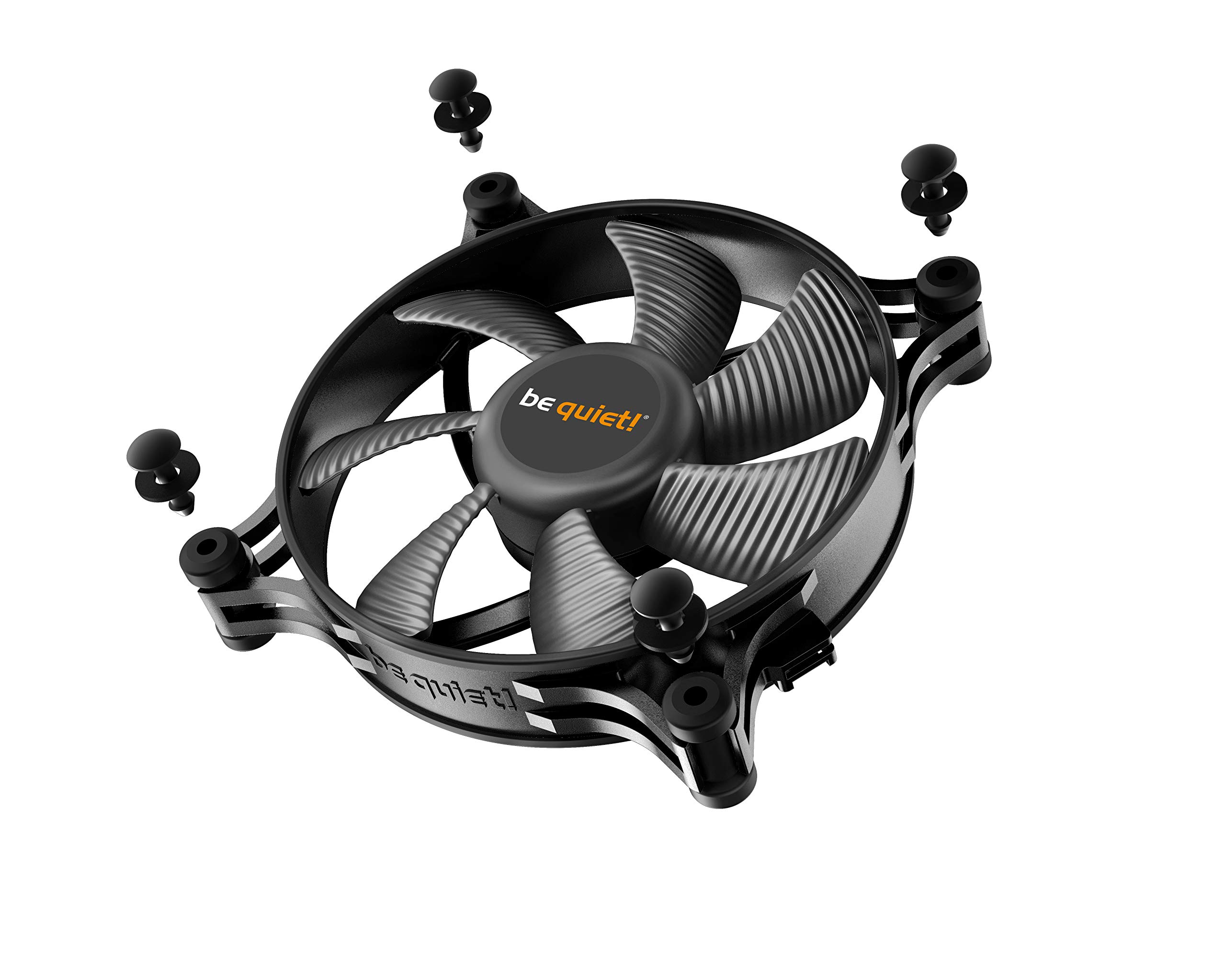 be quiet! Shadow Wings 2 120mm PWM Silent Low Noise Cooling Fan | Low Noise Operation | Rubber Fan Frame | Designed in Germany | Black | BL085