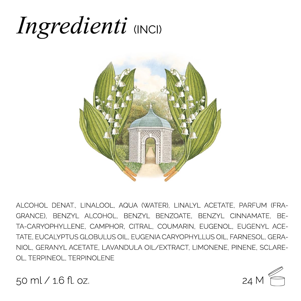 Mughetto (Lily of the Valley) Aqua di Profumo (Eau de Parfum) by L’Erbolario Lodi