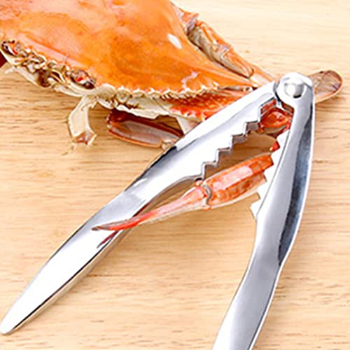 Hemoton Lobster Crackers Crab Plier Crab Leg Cracker Nut Walnut Opener Tool Stainless Steel Seafood Crackers (Silver)