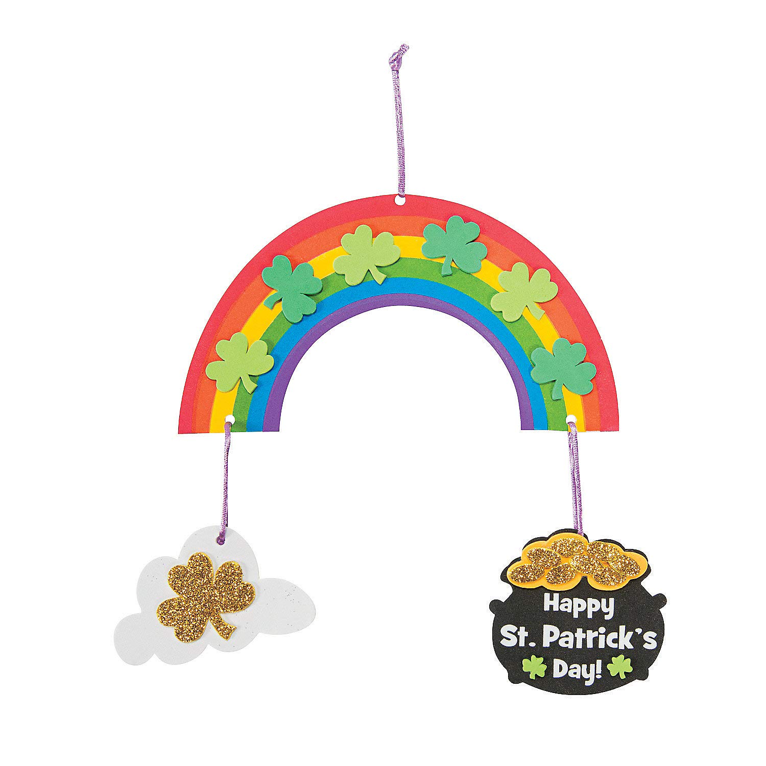 Fun Express St Patrick's Day Mobile Craft Kit - Makes 12 - DIY Crafts for Kids