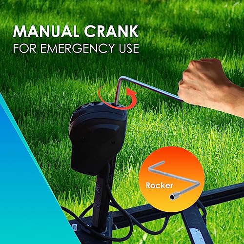 POLESTAR 5000LB Electric Power A- Frame Tongue Jack for Trailer Camper, RV, 12V DC with Hard Wiring