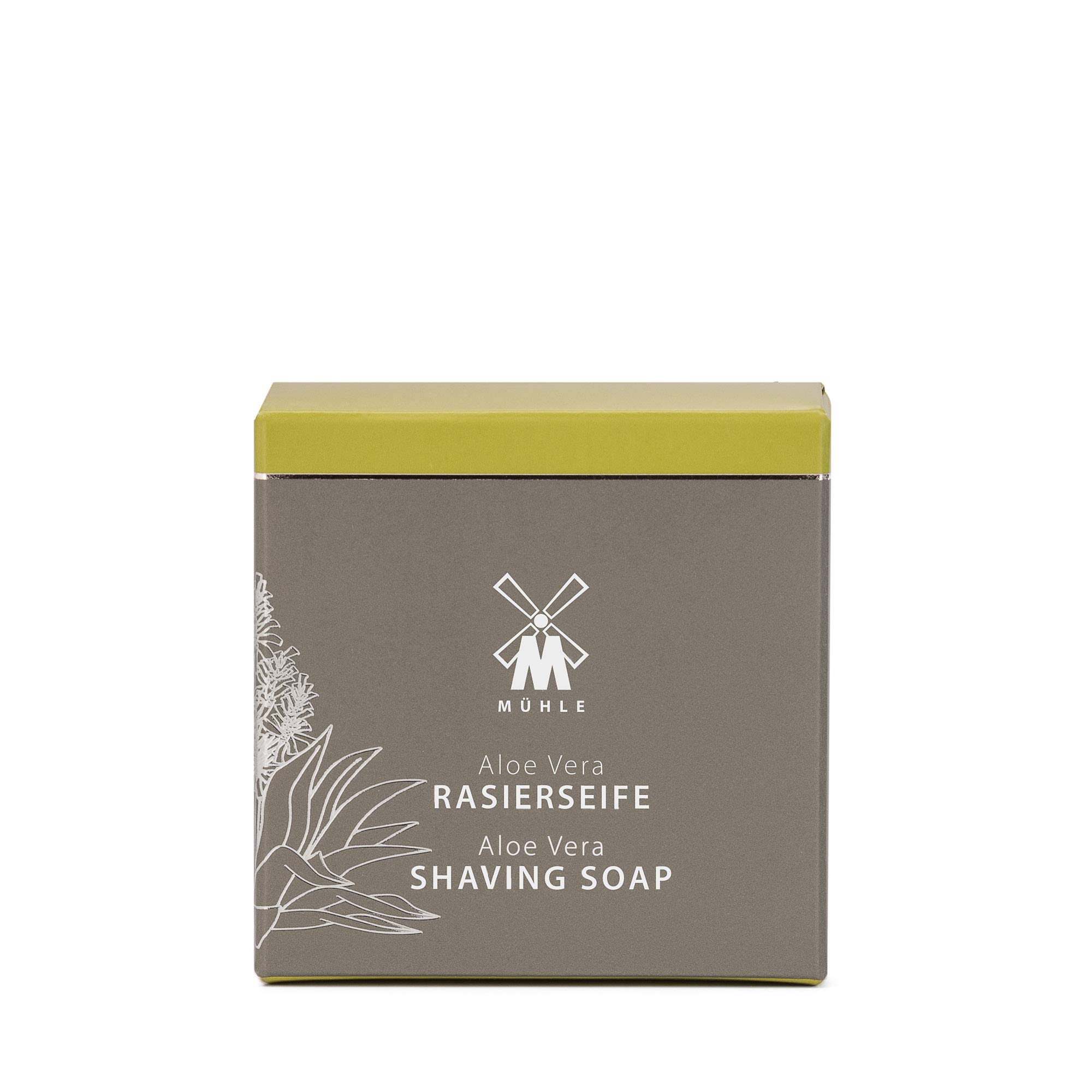 MÜHLE SHAVE CARE Shaving Soap Trio - Aloe Vera, Sea Buckthorn, & Sandalwood Luxury Shaving Soaps for Men, Rich Lather, Lightly Scented, 75g
