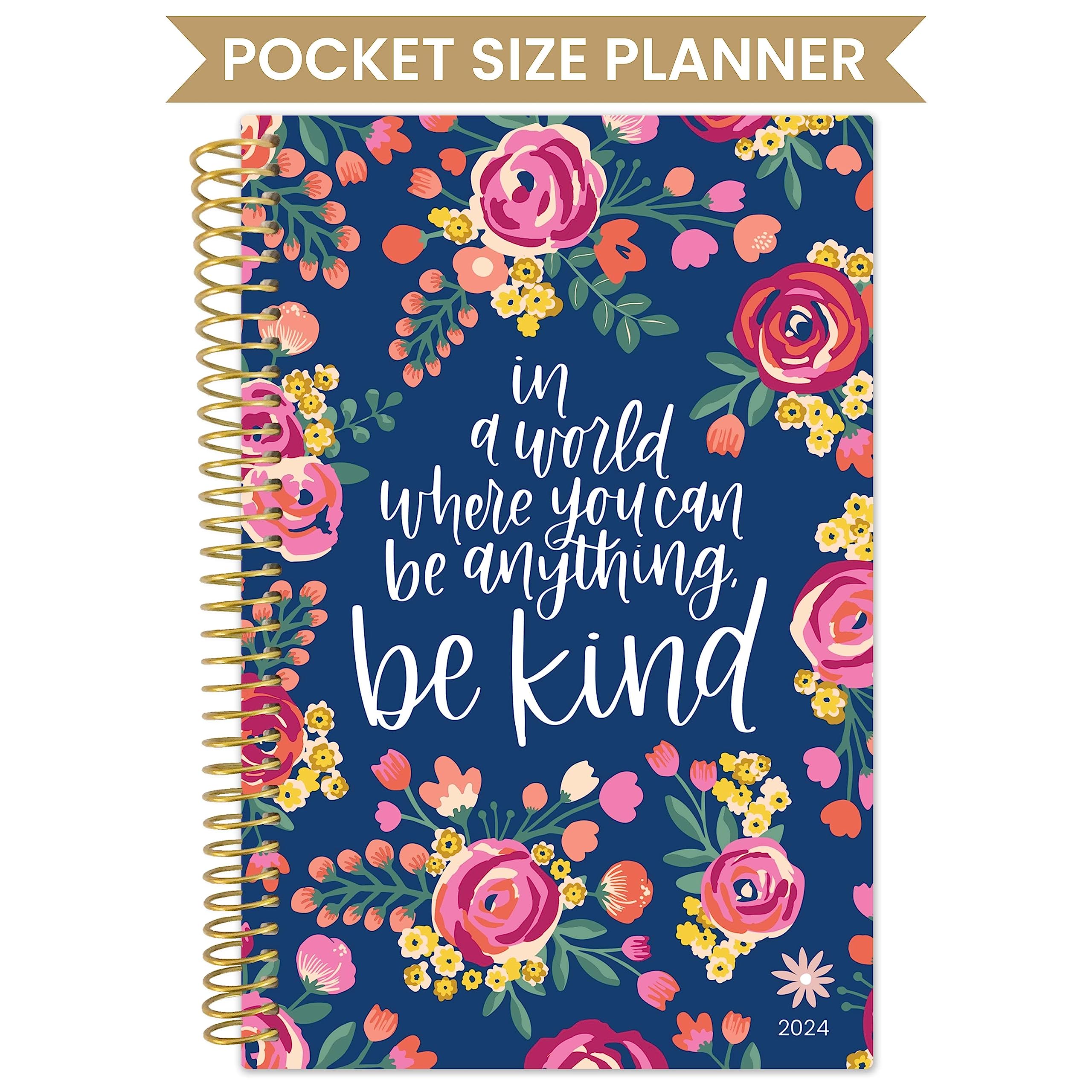bloom daily planners 2024 (8.5" x 11") Calendar Year Day Planner (January 2024 - December 2024) - Weekly/Monthly Dated Agenda Organizer with Tabs - Be Kind