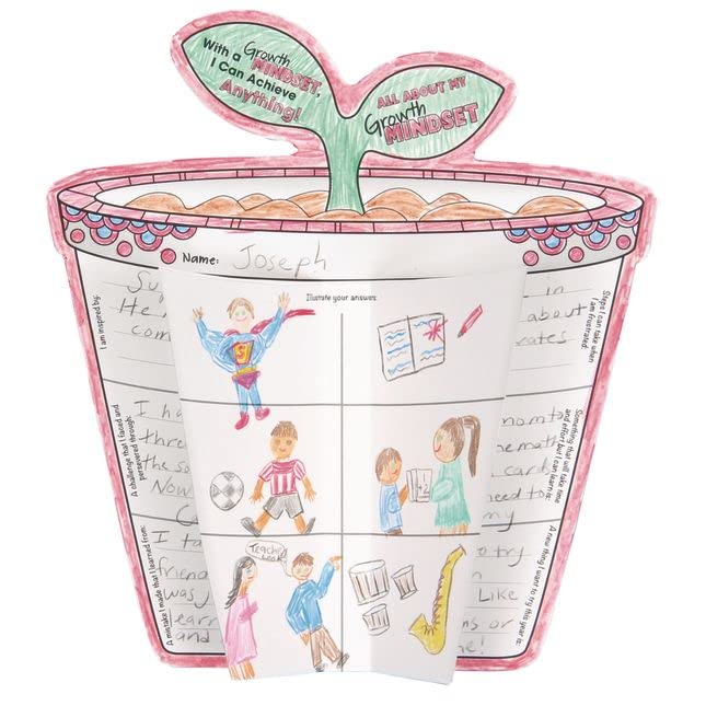 Ready-to-Decorate 3-D Growth Mindset Flowerpots