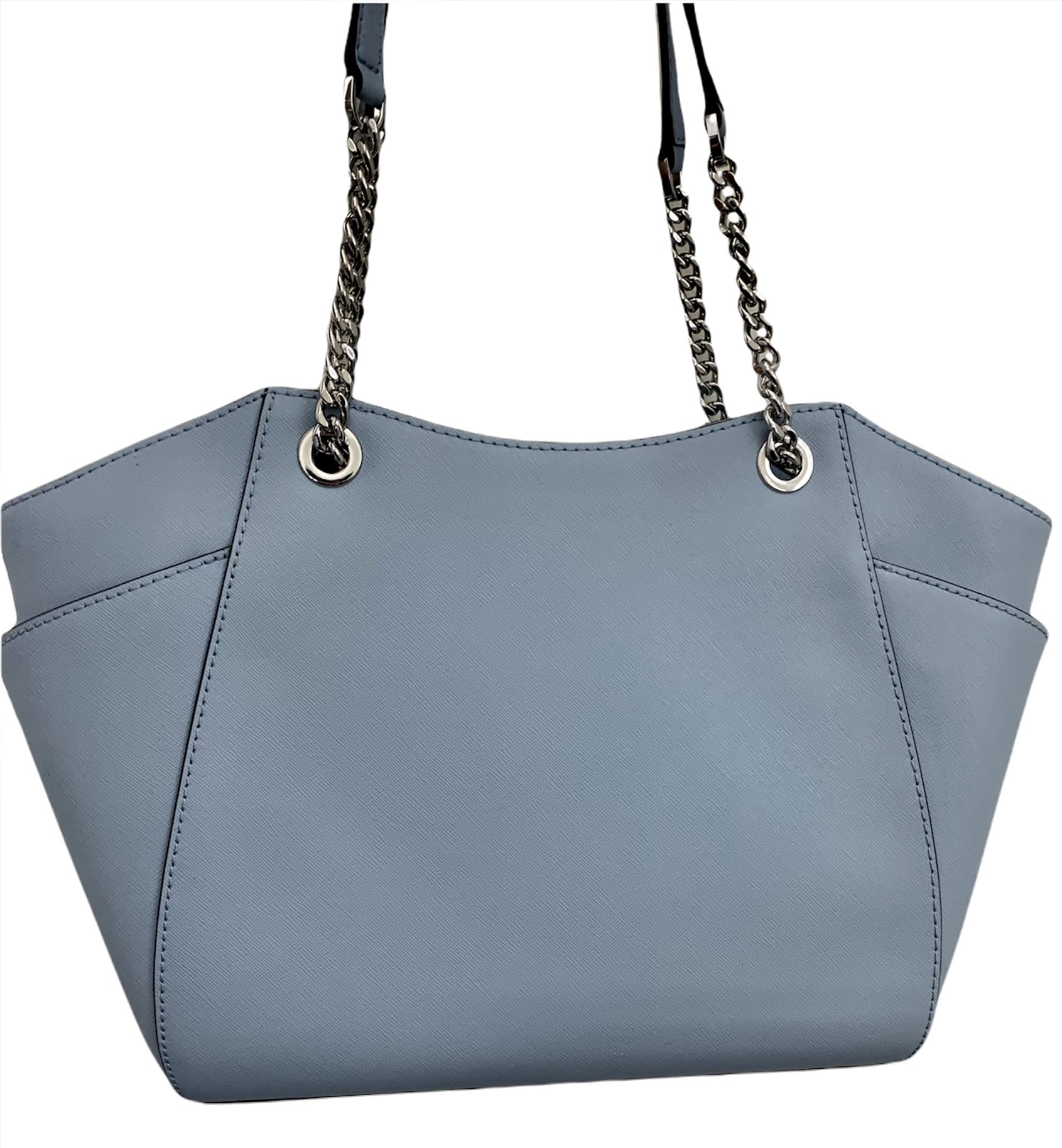 Michael Kors Women's Jet Set Travel Large Chain Shoulder Bag (Large, Pale Blue)