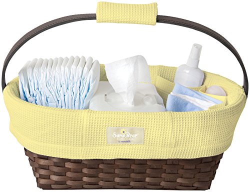 Munchkin Sarabear Portable Diaper Caddy, Yellow Waffle