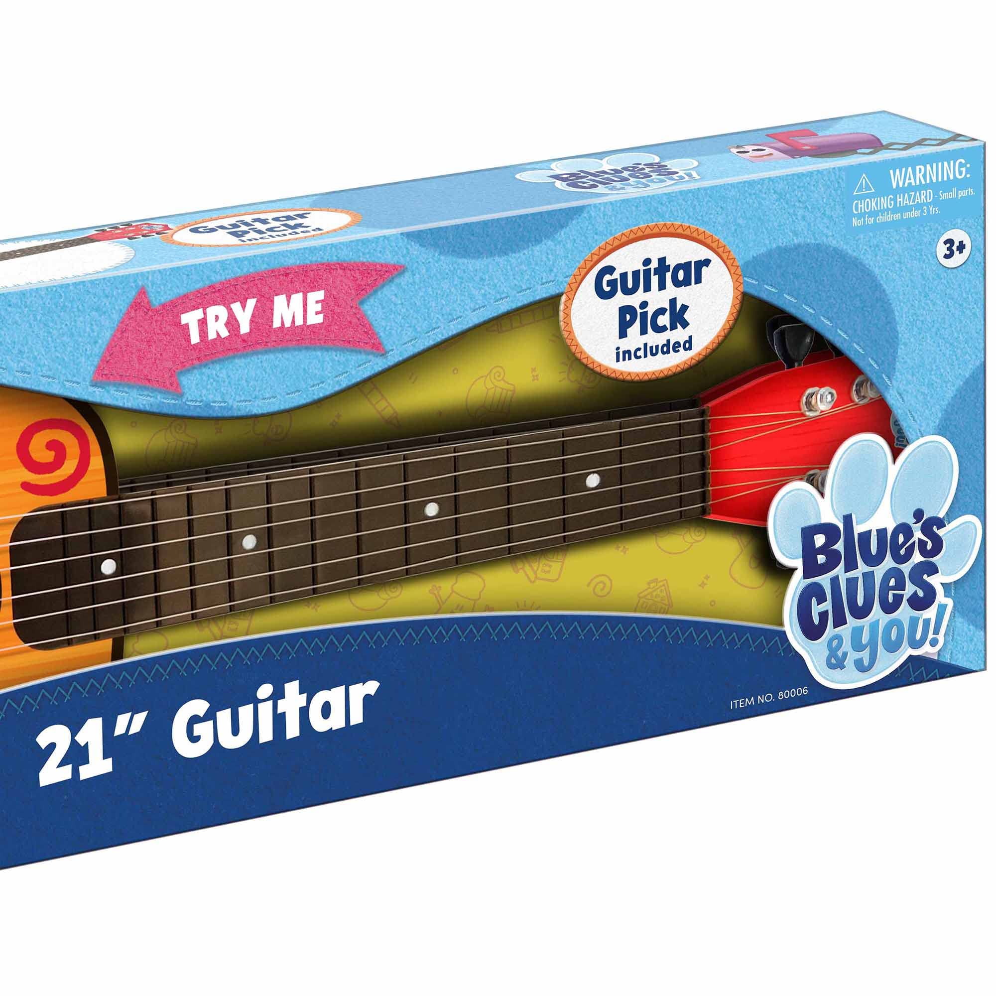 BLUE'S CLUES & YOU: 21' Plastic Guitar with Real Metal Strings & Pick