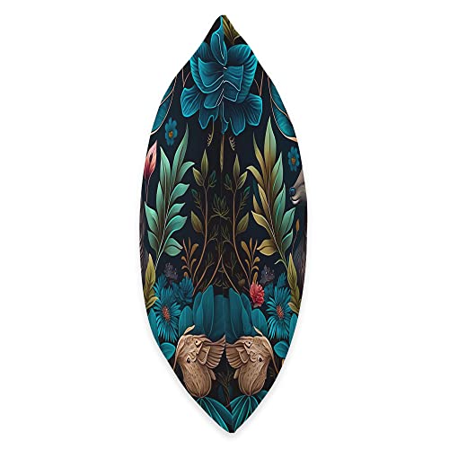 DAGMARA MACH Dark Academia Fauna & Flora Art. Throw Pillow, 16x16, Multicolor