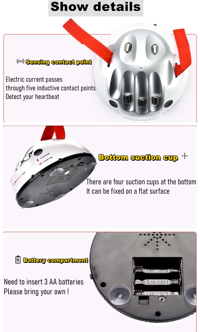 Micro Electric Shock Lie Detector, Shocking Liar Party Game Interesting True or Dare Game Lie Detector Joke Toys Polygraph Entertainment Shock Game,The Best Gift for Truth Game Toys