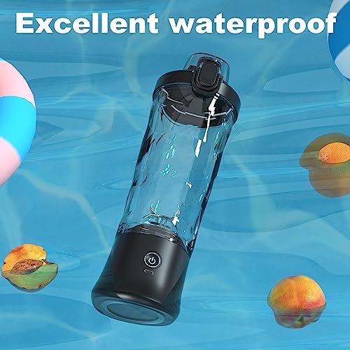 Portable Blender, BPA Free Personal Blender with Rechargeable USB, Shakes and Smoothies with 6 Mini Blades High Speed Waterproof Mixer 20 oz for Kitchen,Home,Baby,Travel