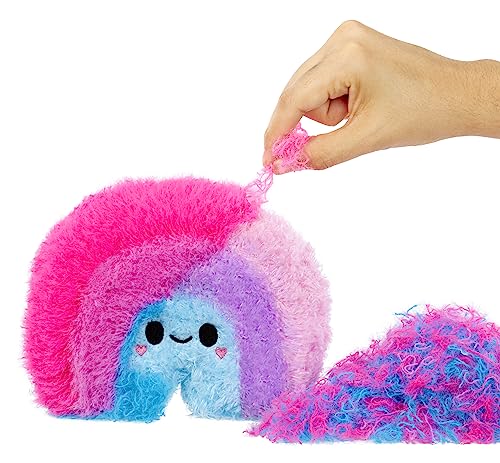 Fluffie Stuffiez Rainbow Small Collectible Feature Plush - Surprise Reveal Unboxing with Huggable ASMR Fidget DIY Fur Pulling, Ultra Soft Fluff
