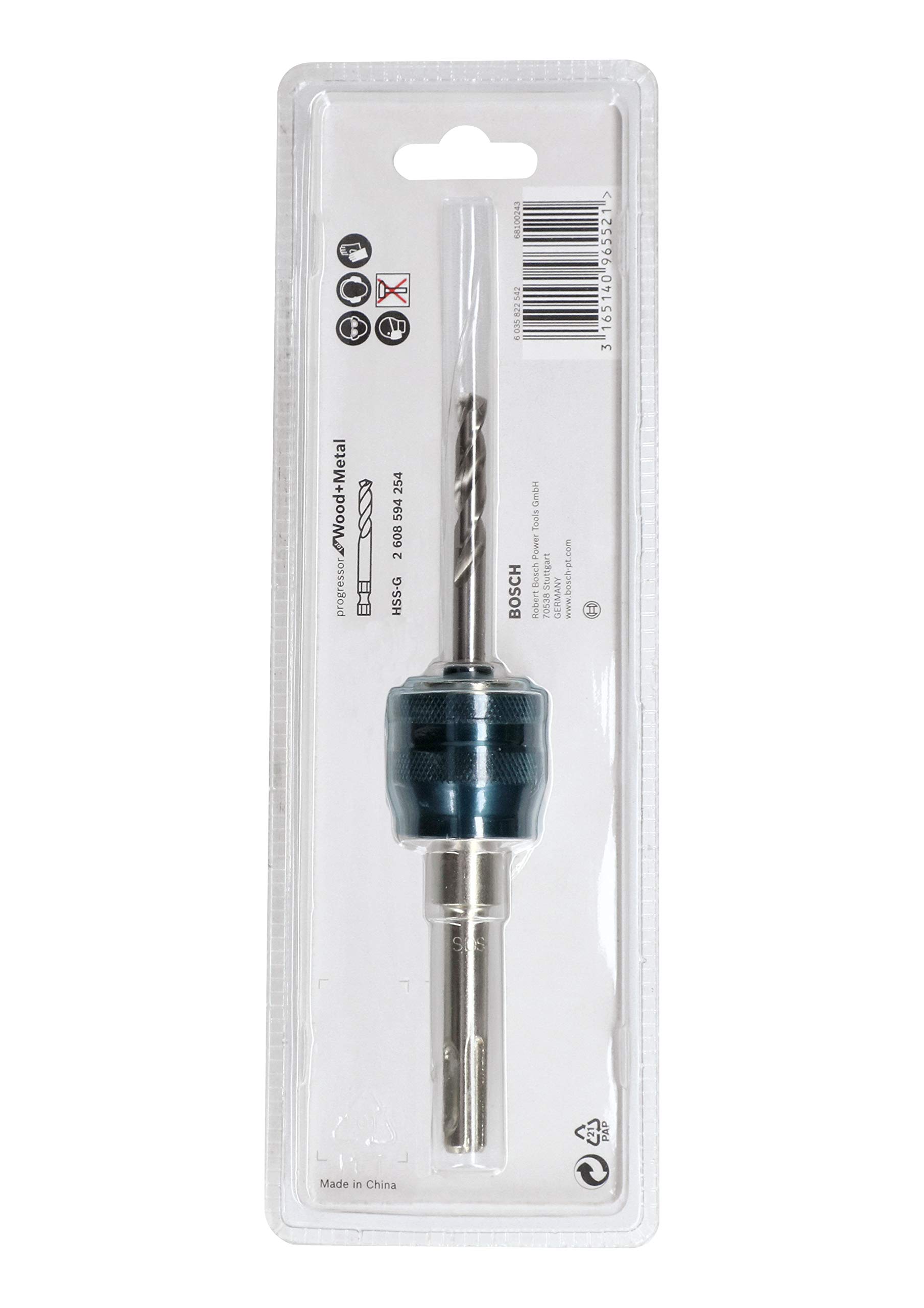 Bosch 2608522411 Power Change System PC Adaptor SDS Plus Including Drill Bit HSS-G Diameter 7.15 x 85 mm