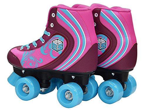 Epic Skates Can05 Kids Cotton Candy Quad Roller Skates, Purple, Youth 5, CottCan05