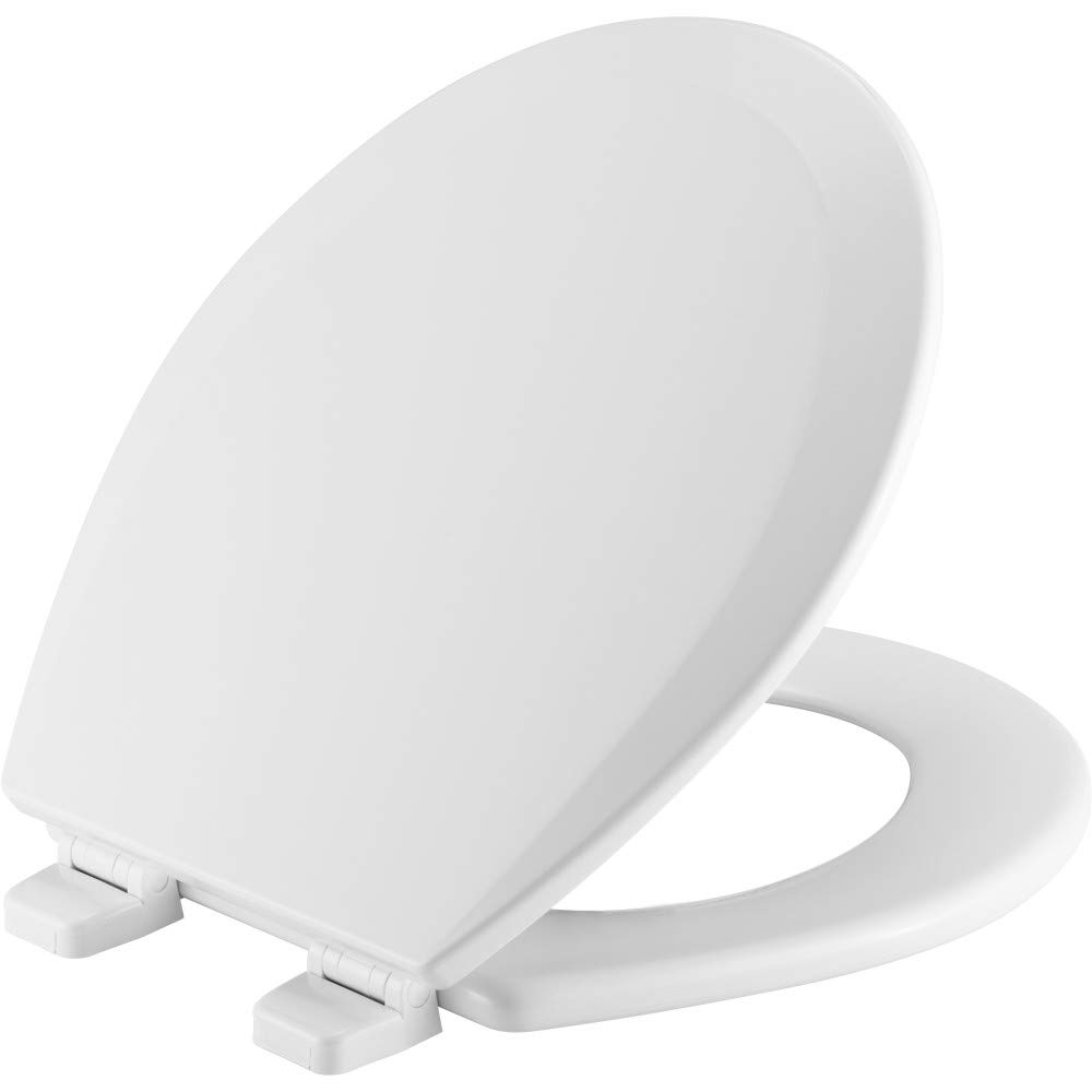 BEMIS 500TTT 000 Toilet Seat will Never Loosen and Provide the Perfect Fit, ROUND, White