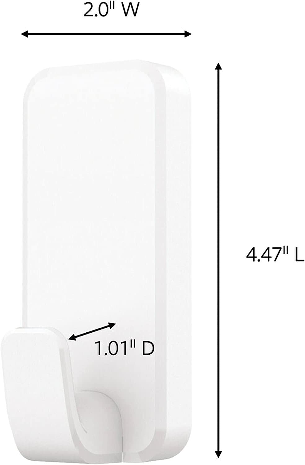 Command 10 lb XL Heavyweight Wall Hook, 2 Hooks and 6 Command Strips, Damage Free Hanging Wall Hook with Adhesive Strips, Heavy Duty Single Wall Hook for Hanging Christmas Decorations