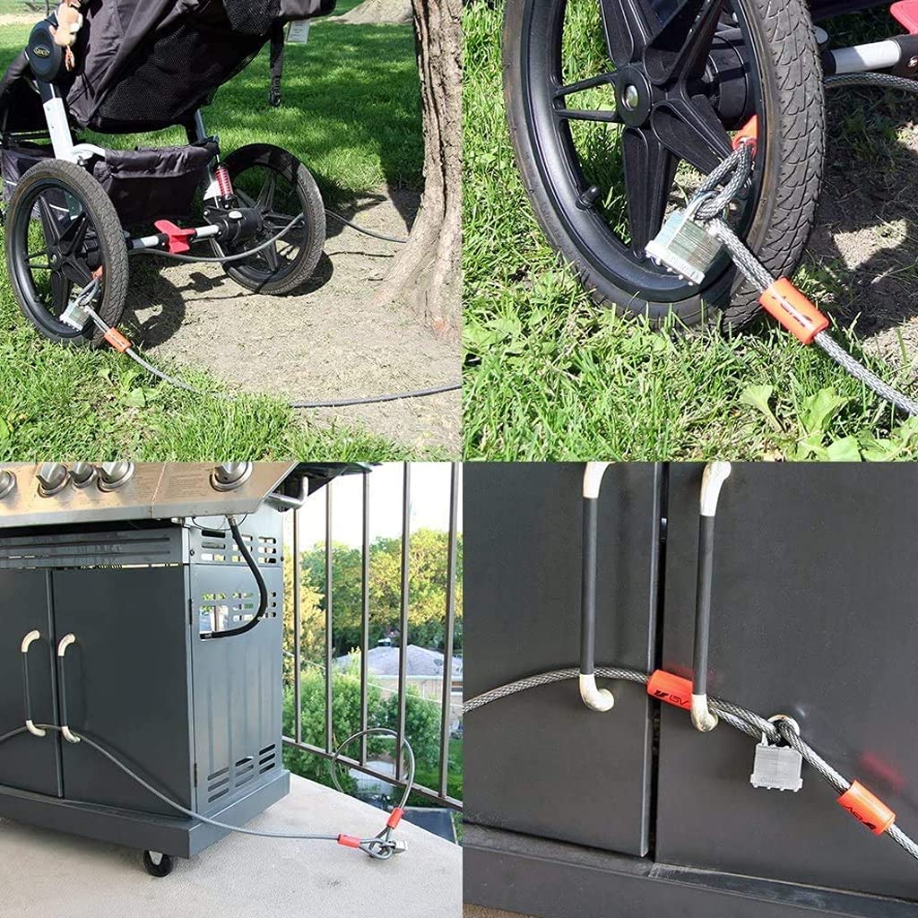 Bike Cable Lock Bike Locks Cable Lock Coiled Secure Keys Bike Lock Great Performance Bike Steel Cable