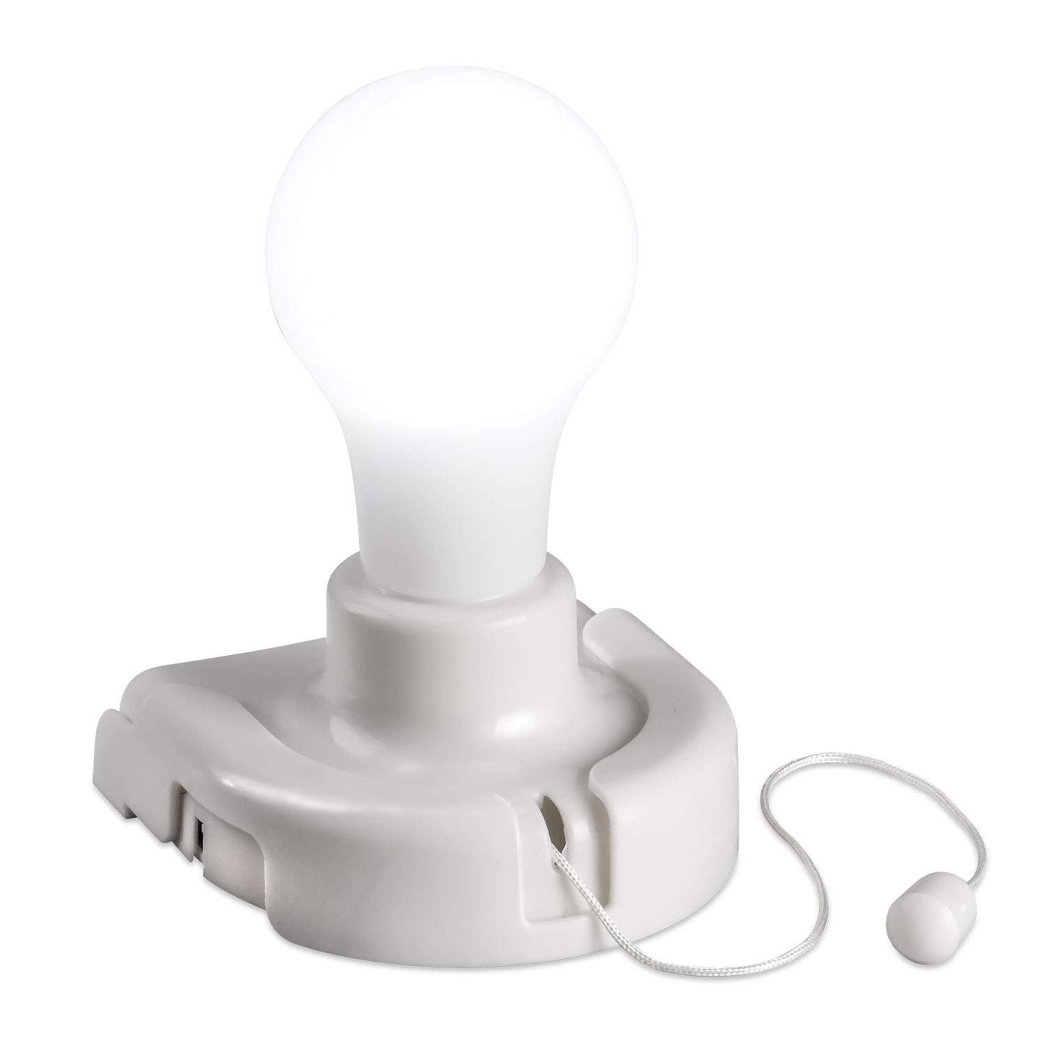 Battery Powered Light Bulb 2 Pack - Portable Battery Operated Low Light Bulb Closet Light for Illuminating Dark Areas - Battery Light Bulb LED Perfect as Emergency Lighting