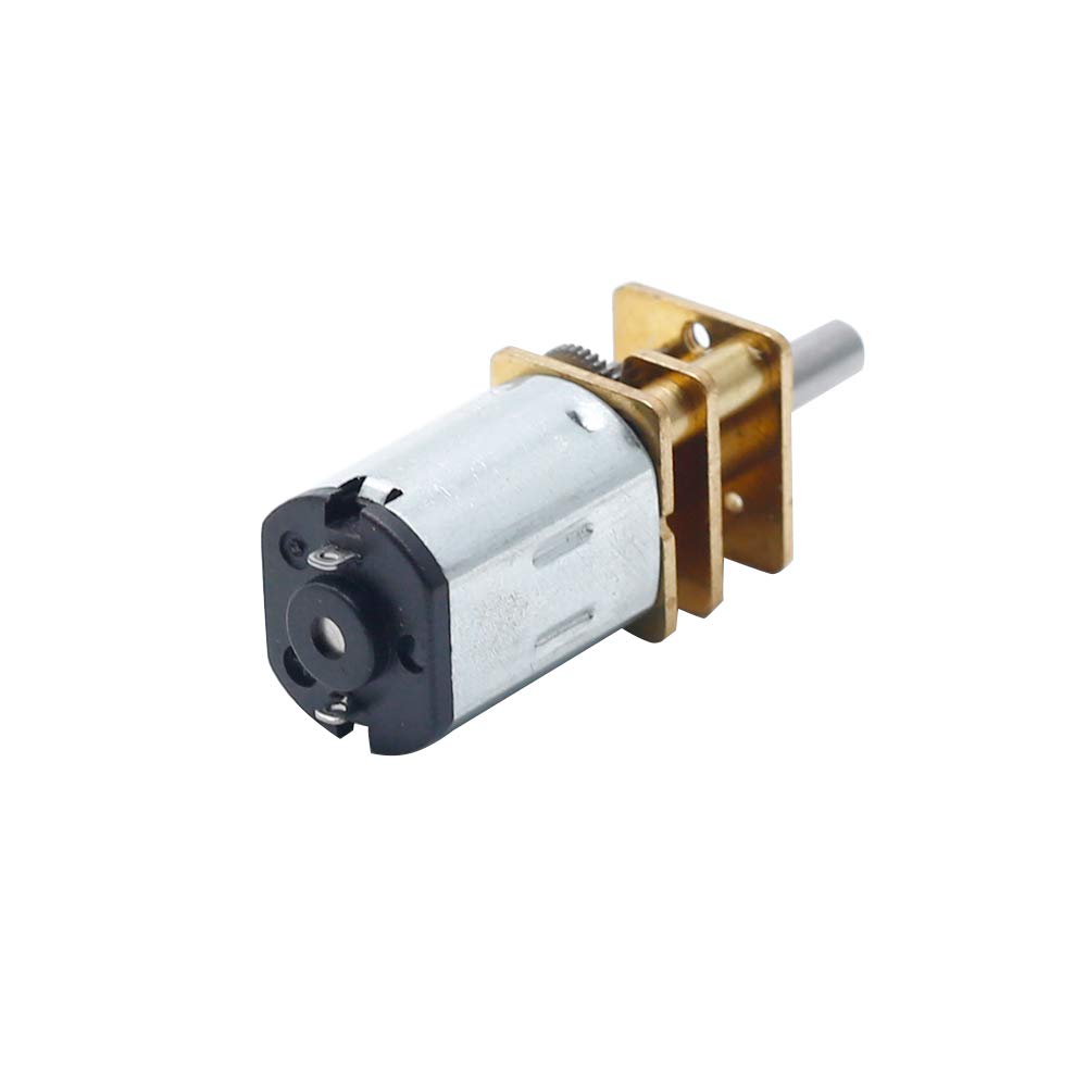 Augiimor 2PCS DC 6V 500RPM Speed Reduction Motor N20 3mm Shaft Mini Metal Gearwheel Gear Motor with Full Metal Gearbox Micro Motor