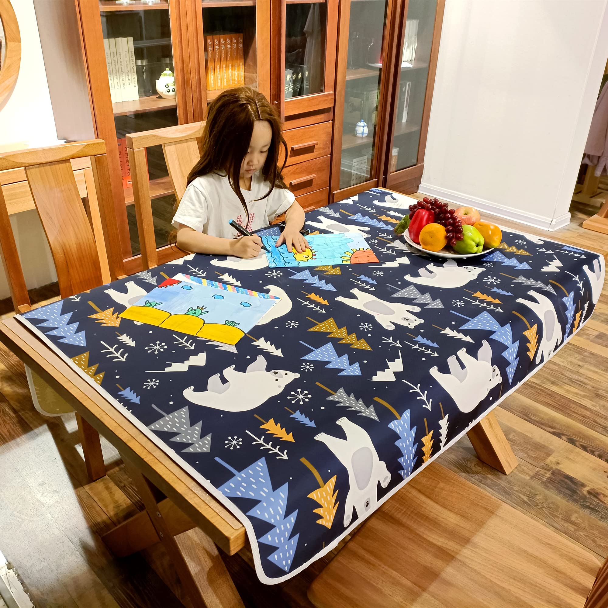 Baby Splat Mat High Chair Mat for Floor , Large Splat Mat for Kids Arts and Crafts