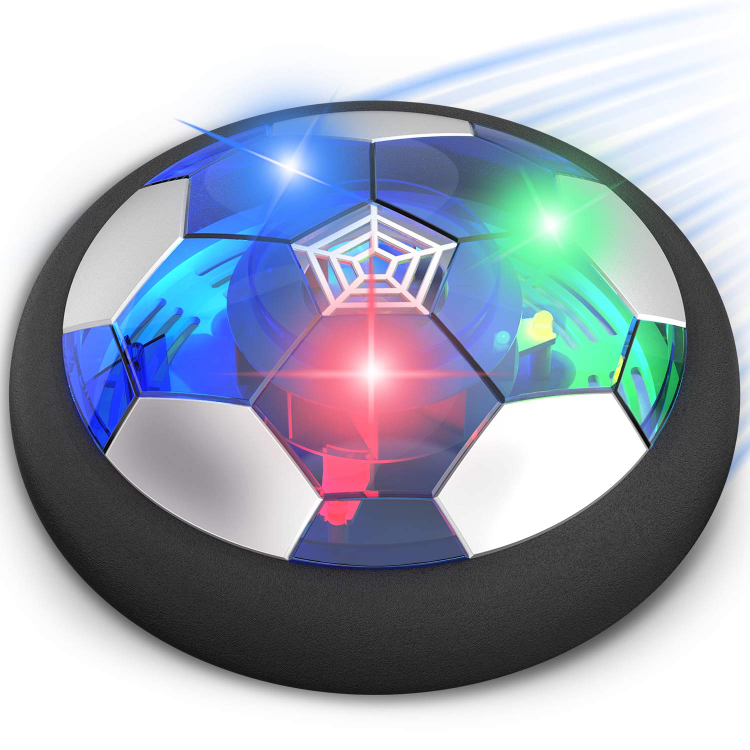 Hover Soccer Ball Toys, Indoor Floating Rechargeable Soccer with Colorful LED Light and Soft Foam Bumper, Upgrade Air Training Soccer Ball for 3 4 5 6 7 8-16 Years Old Boys Girls Adults