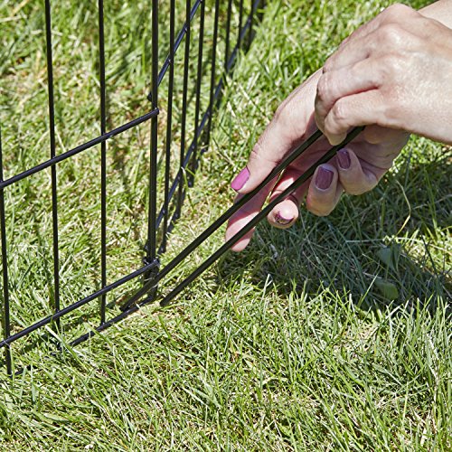 MidWest Homes for Pets Foldable Metal Dog Exercise Pen / Pet Playpen, 24'W x 24'H, 1-Year Manufacturer's Warranty