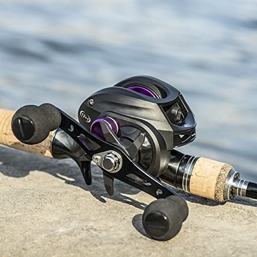 Fishing Reel, Baitcasting Reel, Magnet Braking System, 12+ 1 Shielded Ball Bearings, 17.6 LB Max Drag, Available in 7.2:1 and 8.1:1