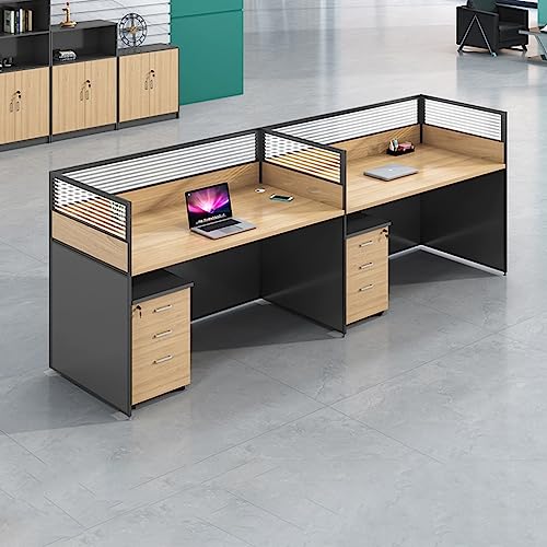 REHOOF 47.2x23.6 inch Executive Desk, Large Office Computer Desk with Thicken Frame, Modern Simple Workstation Business Furniture for Home Office, (Color : C+File Cabinet)