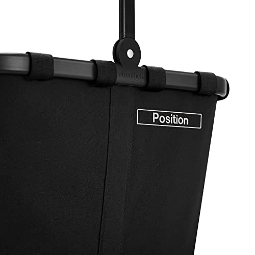 reisenthel carrybag frame black/black - Sturdy shopping basket with plenty of storage space and practical inner pocket - water-repellent