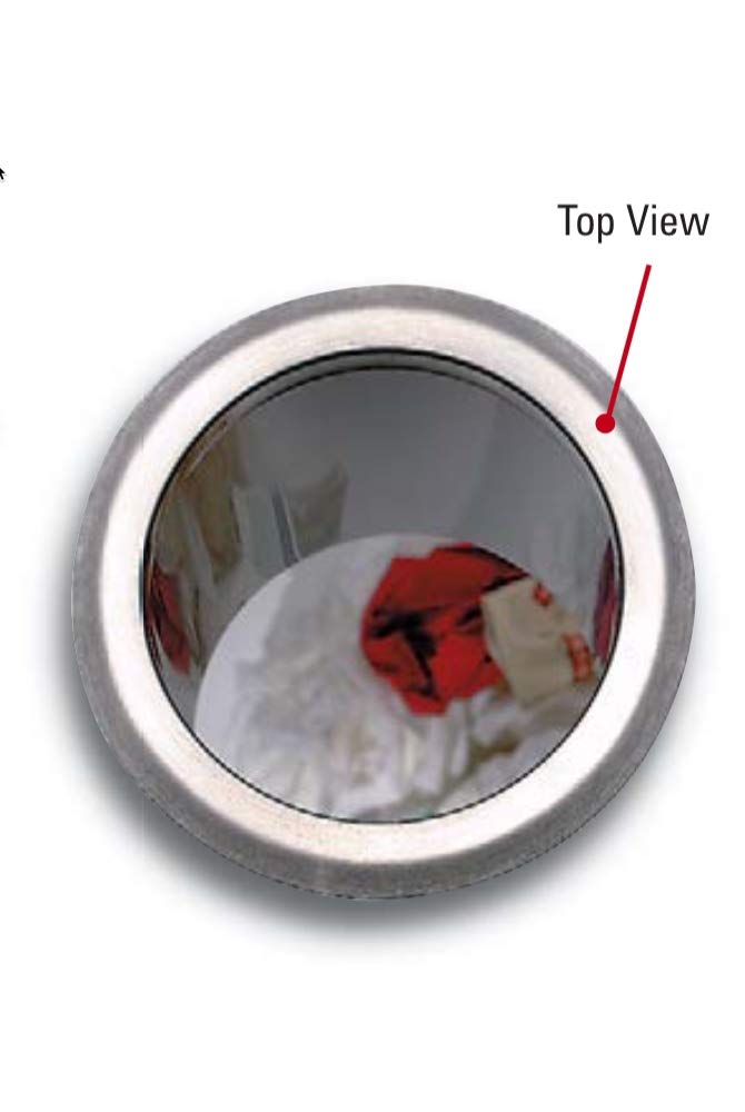 DISPENSE-RITE TCD-2-NB 6.25" Diameter Drop-in Trash Chute, Small, Stainless Steel
