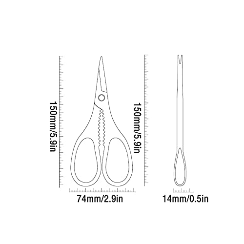 HOKIKU Metal Seafood Tool Sets, Seafood Tools Set Seafood Scissors Seafood Fork and Pick Set Stainless Steel Seafood Tool with Storage Bag for Family and Friends Lobster Tools for Eating