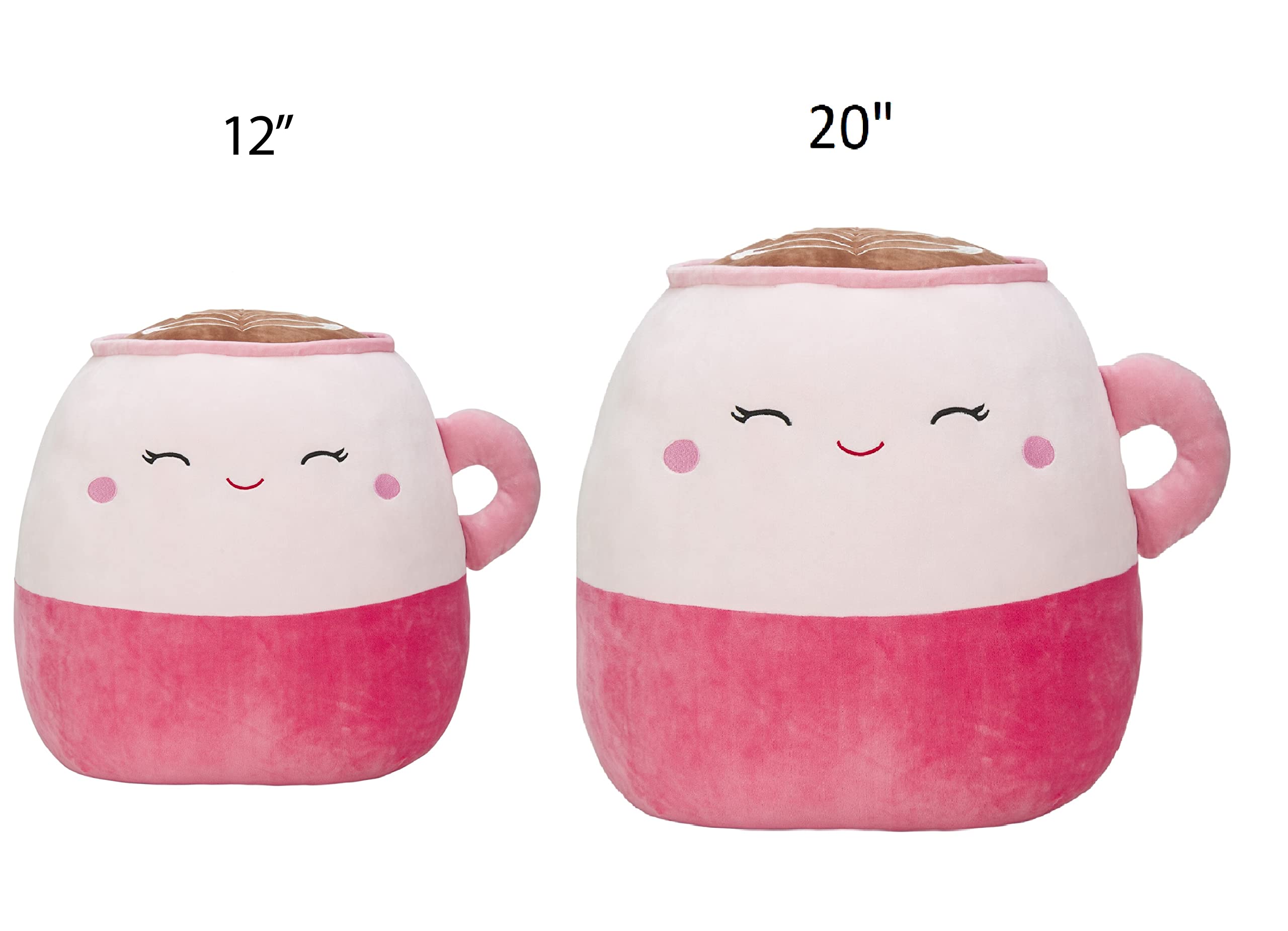 Squishmallow Jumbo 20" Emery The Latte - Official Kellytoy Plush - Large Soft and Squishy Coffee Stuffed Animal Toy for Kids