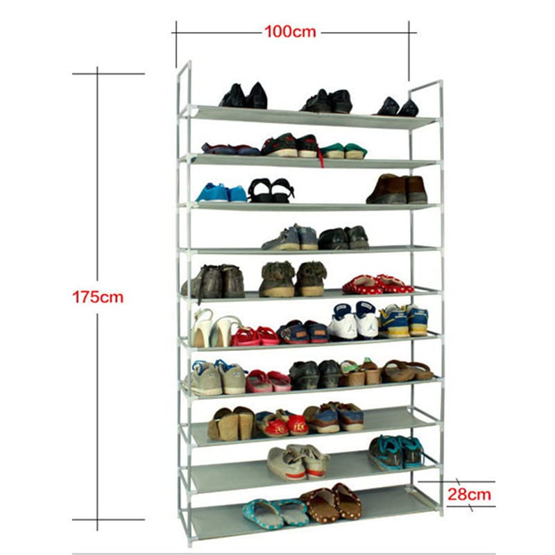 DDOY Shoe Rack for entryway Stable Shoe Rack Organizer Durable Metal Shoe Rack Space Saver Outdoor Shoe Rack for Entryway, Bedroom and Hallway