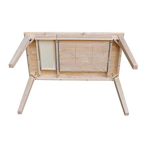 International Concepts Computer Desk with Flip Down Drawer