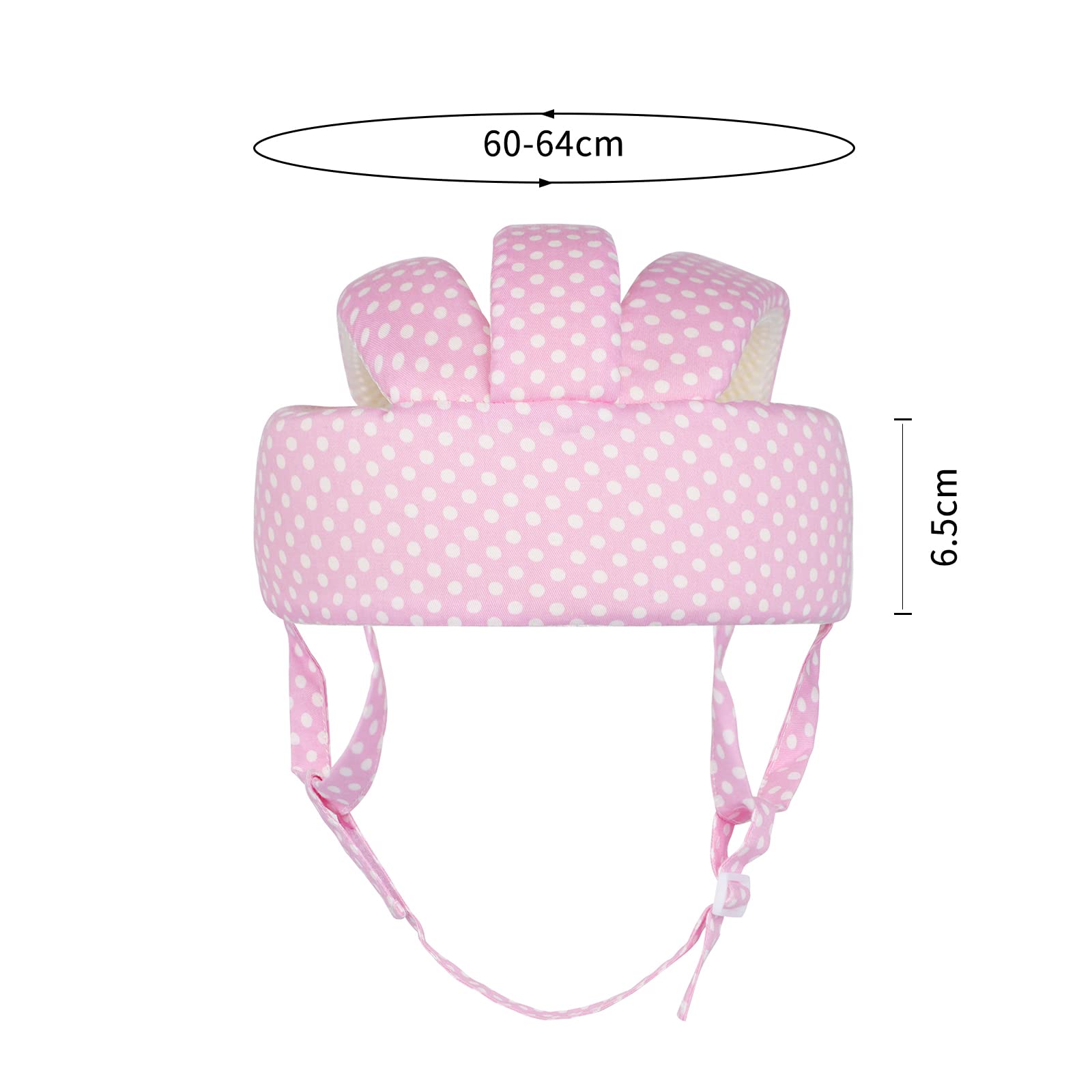 Baby Toddler Walking Helmet Head Protector Baby Helmet for Crawling Walking Toddler Anti-Collision Helmet Head Cushion Hat Breathable Soft Cushion Safety Helmet Adjustable Protective Cap