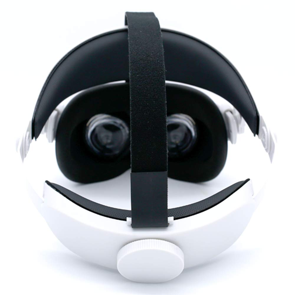 BeswinVR Halo Strap for Oculus Quest 2 and Original Quest- Virtual Reality Accessories- White Color