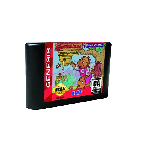 Royal Retro The Berenstain Bears' Camping Adventure - USA Label Flashkit MD Card for Sega Genesis Megadrive Video Game Console (NTSC-U)