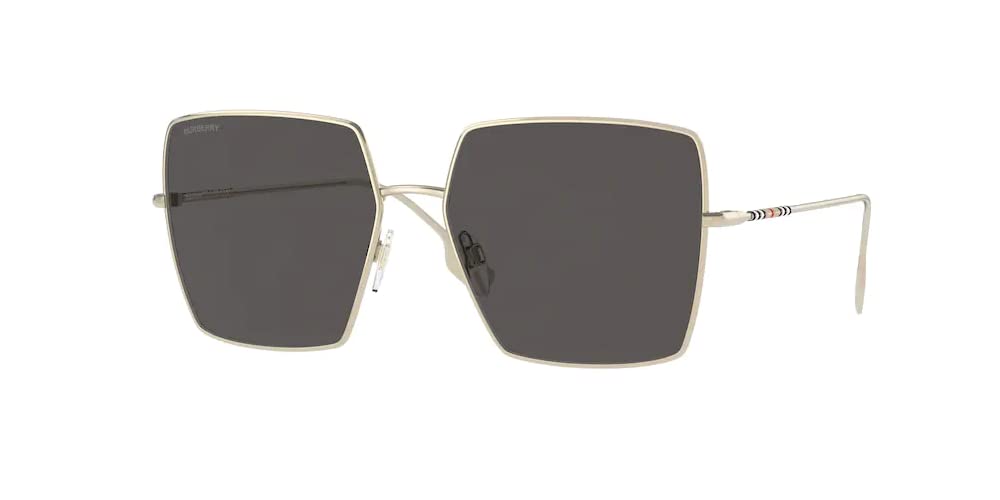 BURBERRY Daphne BE3133 110913 58MM Light Gold/Gradient Brown Square Sunglasses for Women + BUNDLE With Designer iWear Eyewear Kit