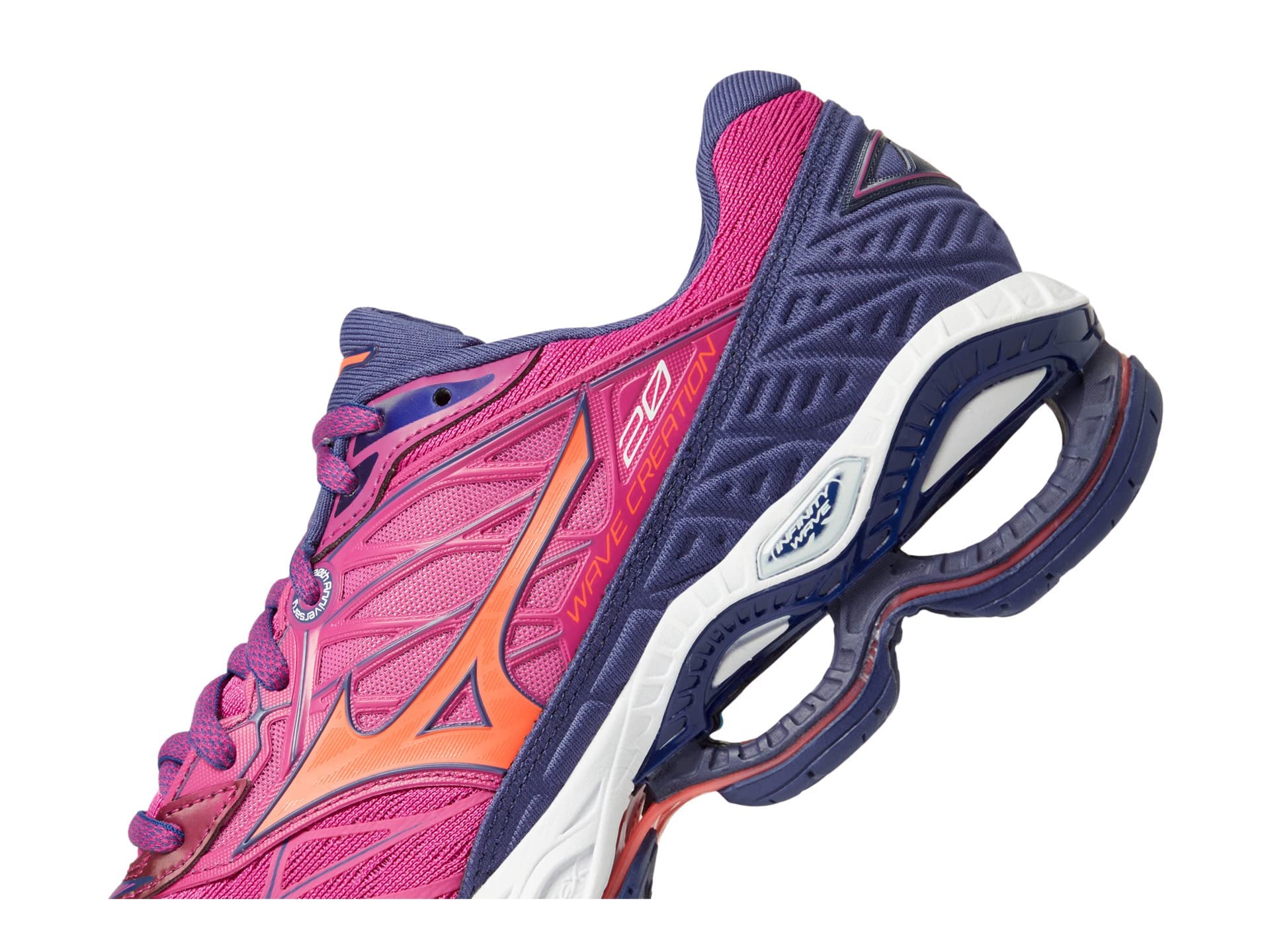 Mizuno Men's Women's Wave Creation 20 Running Shoe, Festival Fuchsia, 8.5