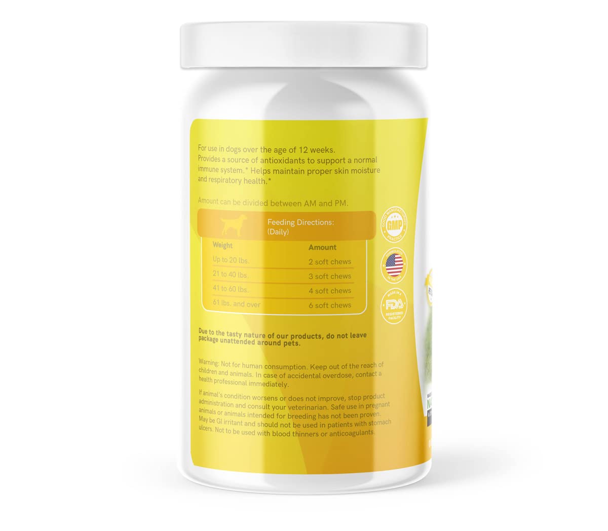 Premium Dog Joint Supplement with Glucosamine, Chondroitin, MSM, Omega 3 and 6 – Natural Dog Hip and Joint Supplement for Mobility – 90 Soft Chews