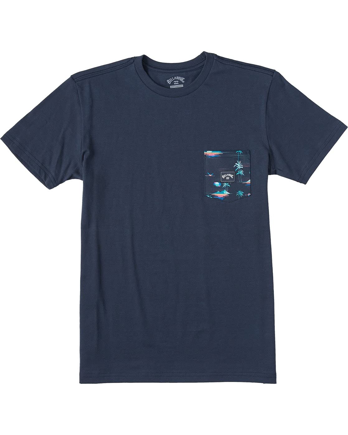 Billabong Boys' Team Pocket Tee, Navy, XL